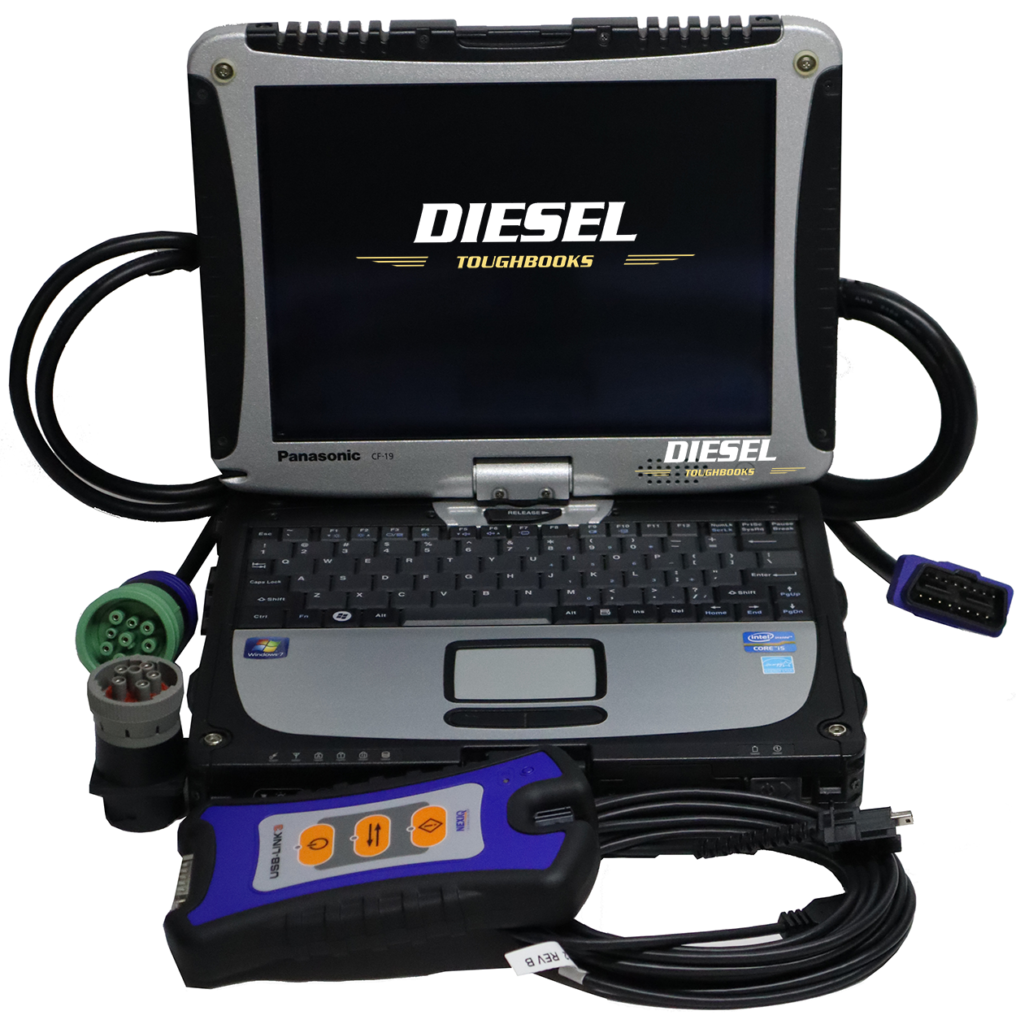 Diesel Diagnostic Tool Laptop Toughbook CF19 Complete Kit Nexiq 2024 ...